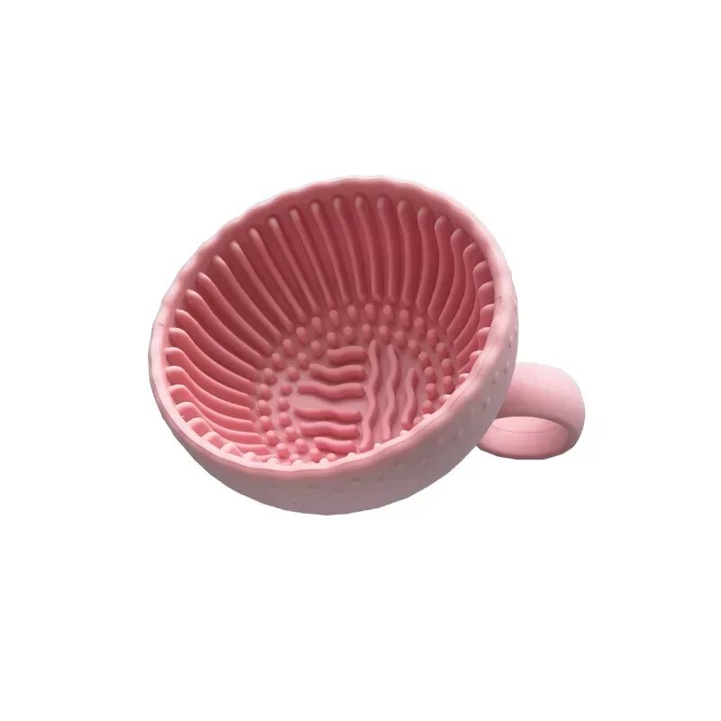 Силиконовый очиститель кистей для макияжа Pink