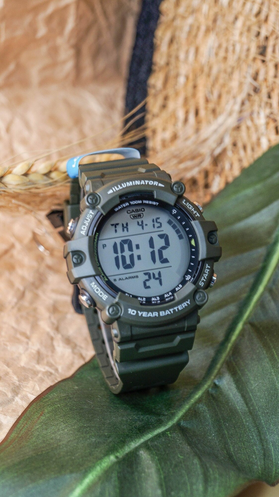 Наручные часы CASIO, зеленый — фото 1