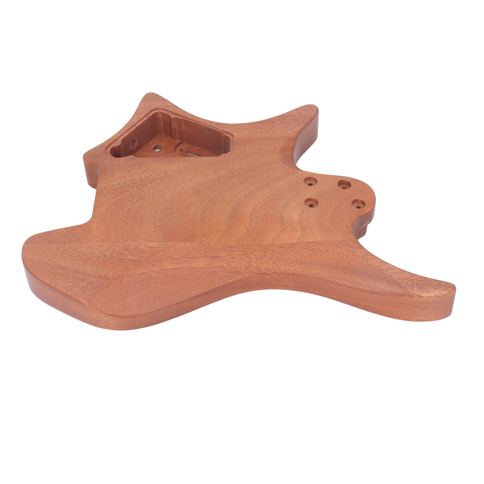 Корпус гитары, необработанный полированный из красного дерева, сделай сам, 6-струнная безголовая электрогитара, детали