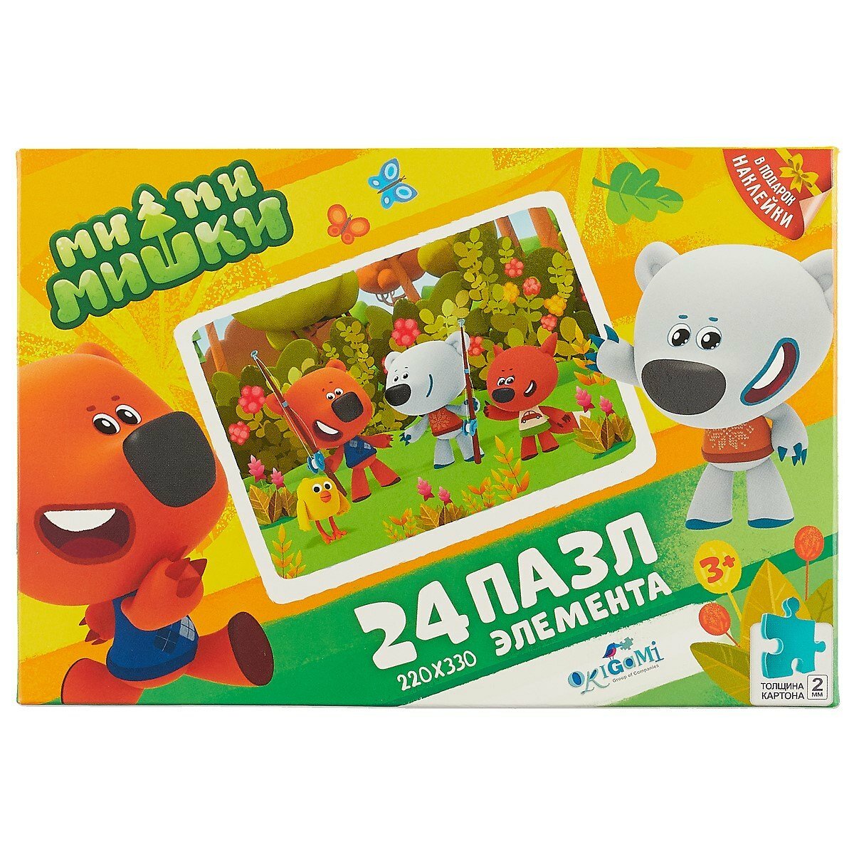 Пазл ORIGAMI 24 эл. 22*33см "МиМиМишки: Богатый улов" 04358