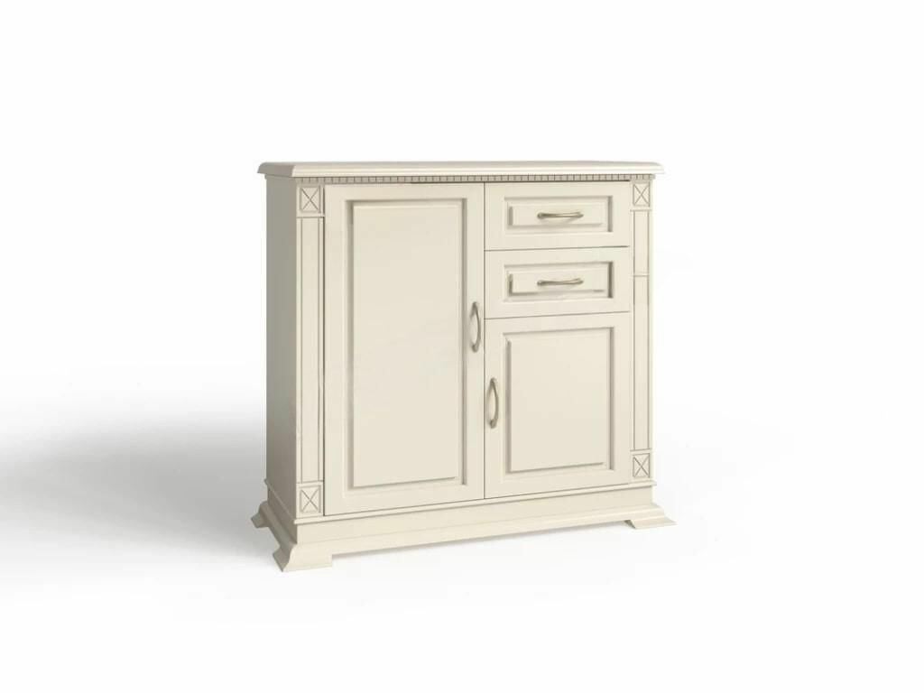 Комод Верди №103 из Массива сосны, 2 ящ, 90х45х100 см, классический орех 2