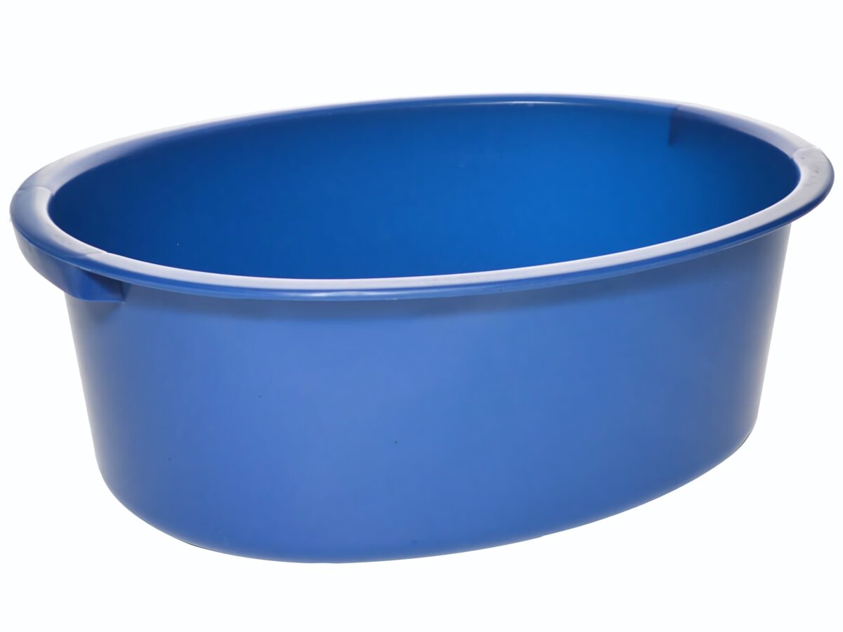 Таз пищевой овальный 17л, пластик, для кухни и уборки, удобные ручки