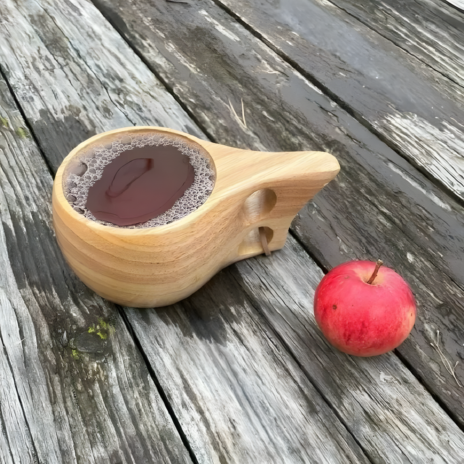 Agave Coffee Чашка для чая, 200 мл, 1 шт, Персонализированные подарки, дуб, Ручная работа