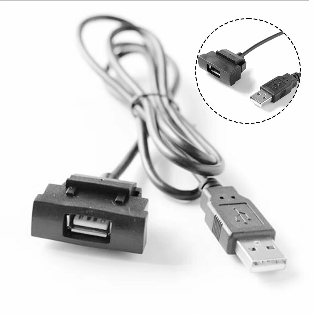 Для автомобильной навигации RCD510 USB-интерфейс Автомобильный USB-удлинитель Простота в использовании Недеформированный Износостойкий Длина кабеля 150 см