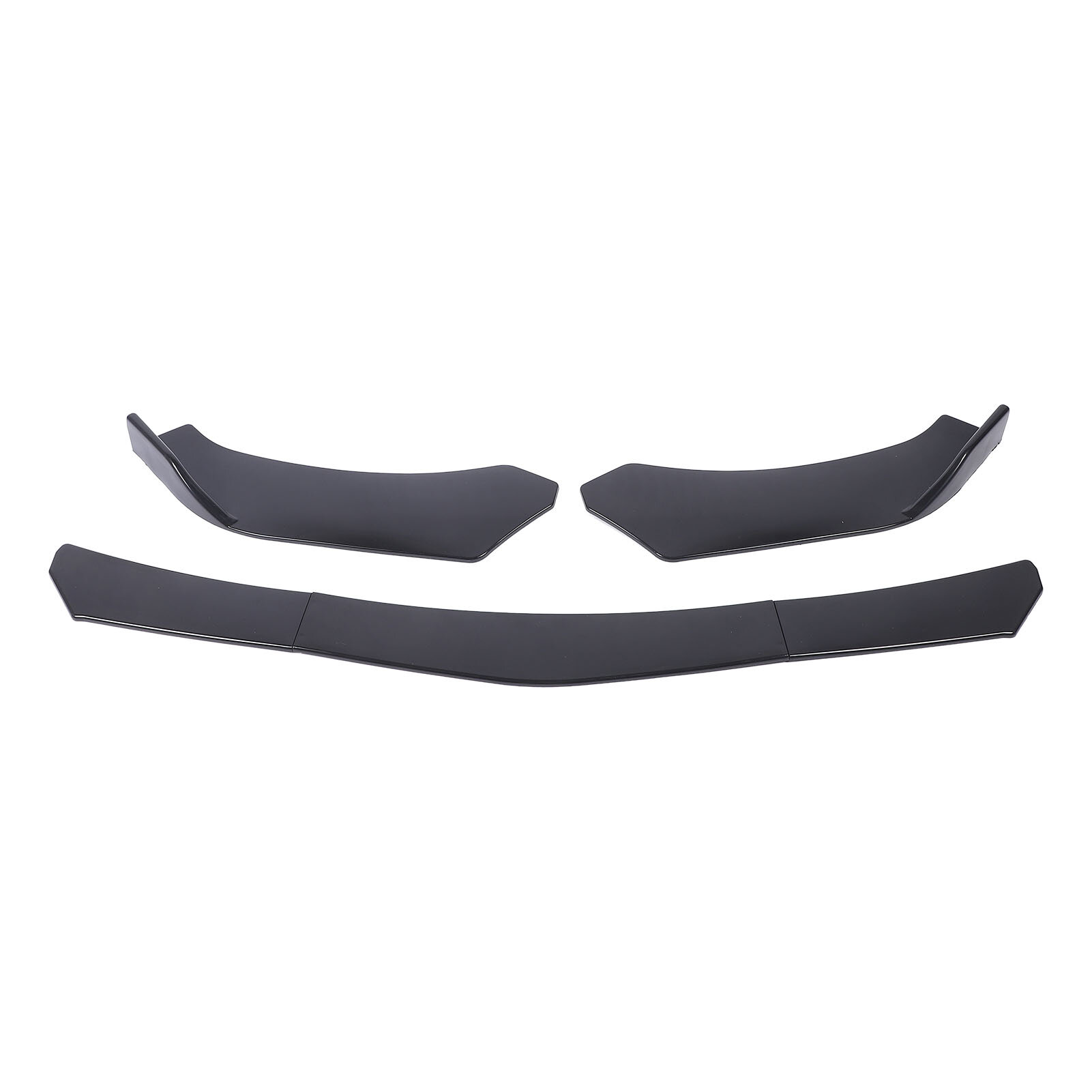 5Pcs Front Bumper Lip Spoiler Kit, Glossy Black, For C/E Class.