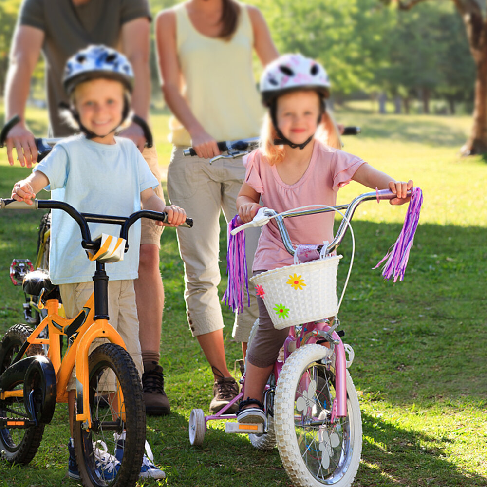 2 шт. детские радужные ленты для велосипеда для девочек и мальчиков, детские ленты для самокатов с кисточками, ленты для руля велосипеда