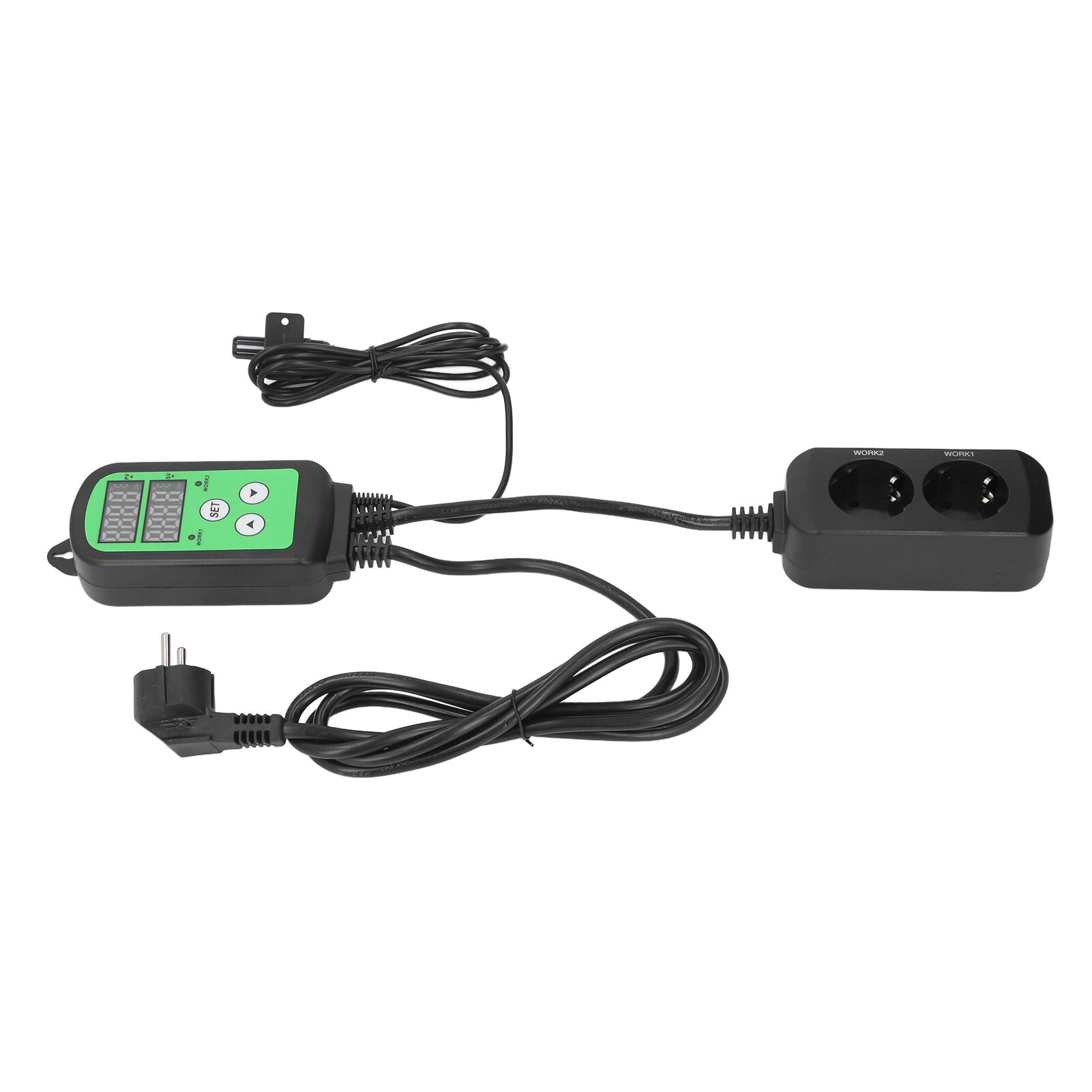 Контроллер влажности 1500 Вт, предварительно смонтированный цифровой регулятор влажности, двойной светодиодный дисплей, увлажнитель, осушитель воздуха для теплицы, вилка ЕС