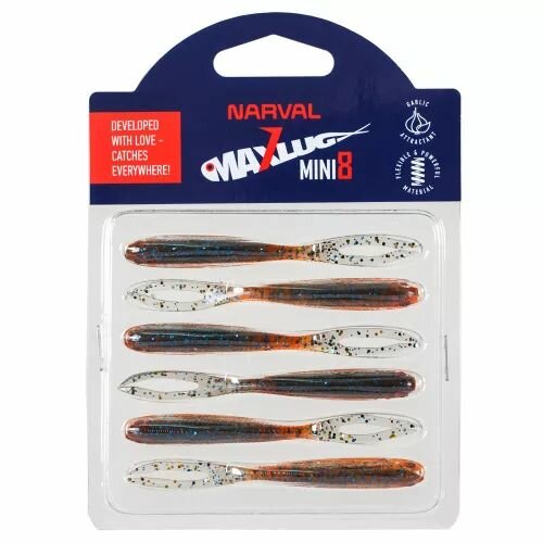 Силиконовая приманка Narval Maxlug Mini 8см. #034 6шт.