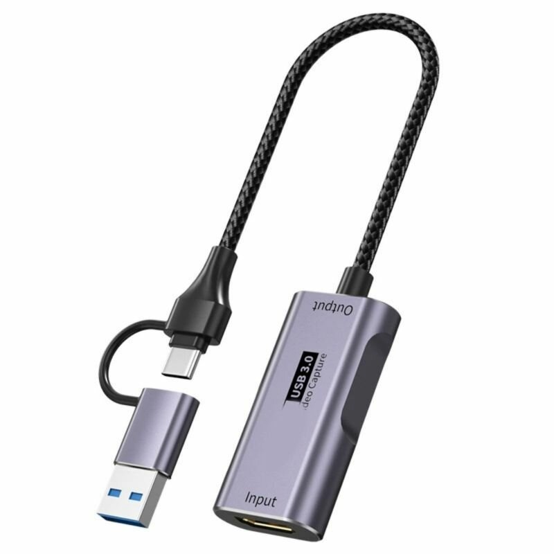 (1 шт.) Карта захвата USB 3.0 для стримов HDMI 4K 60Hz