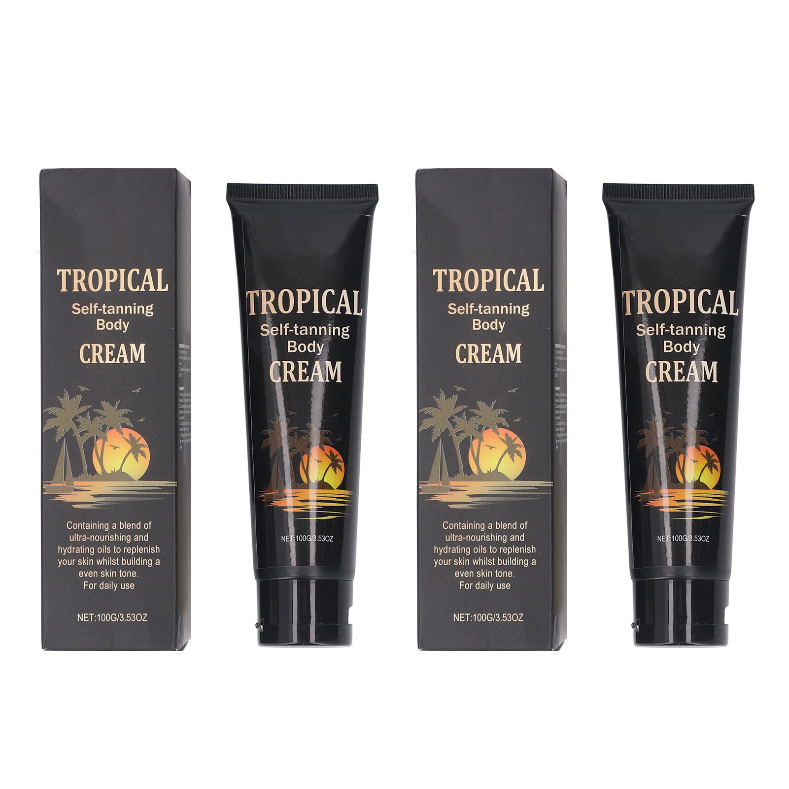 2 шт. лосьон-ускоритель загара, увлажняющий, солнцезащитный крем для бронзово-коричневого пшеничного цвета, уход за кожей, автозагар 100 г