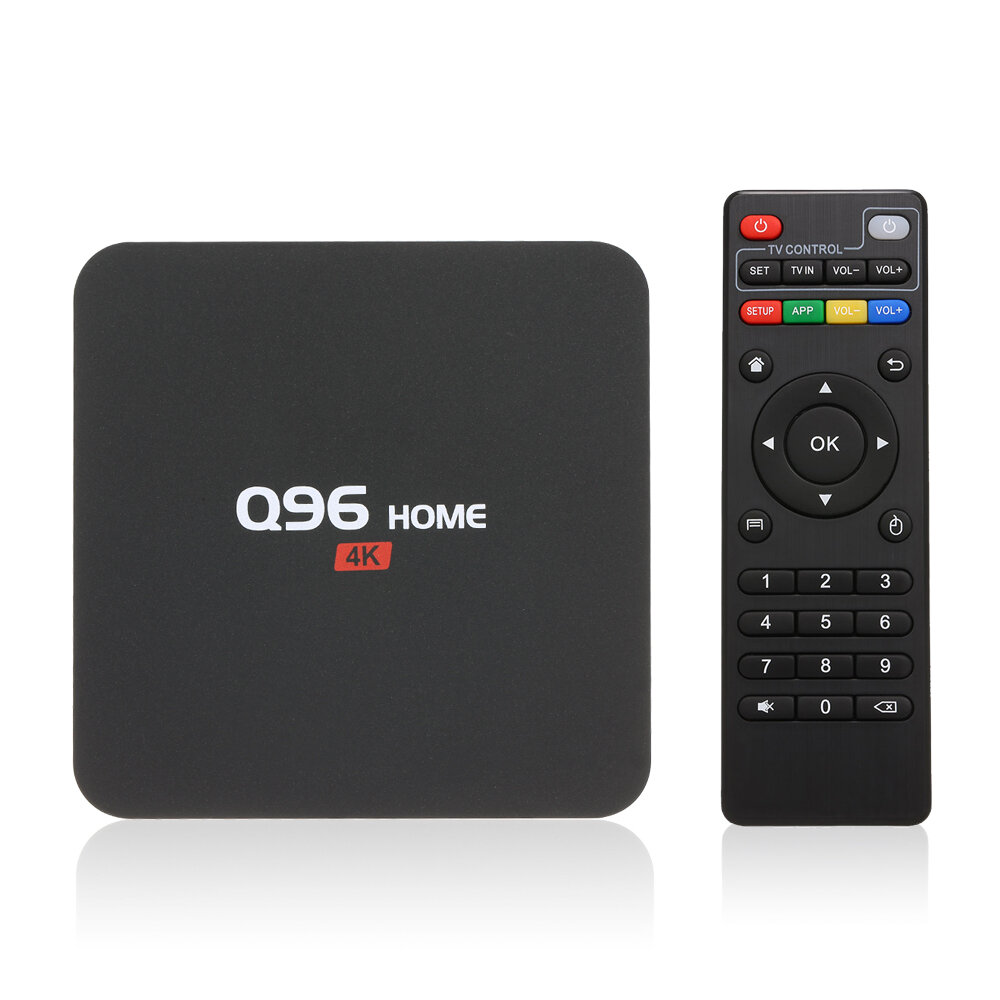 Q96 HOME Smart Android 8.1 ТВ-бокс RK3229 Четырехъядерный UHD 4K Медиаплеер