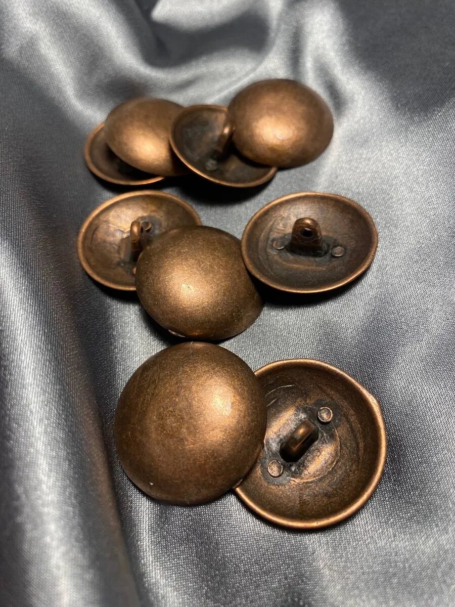 Пуговицы металлические для шитья 28мм (10шт)