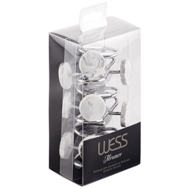 WESS кольца для занавесок мраморные набор 12 шт стильная фурнитура для окна