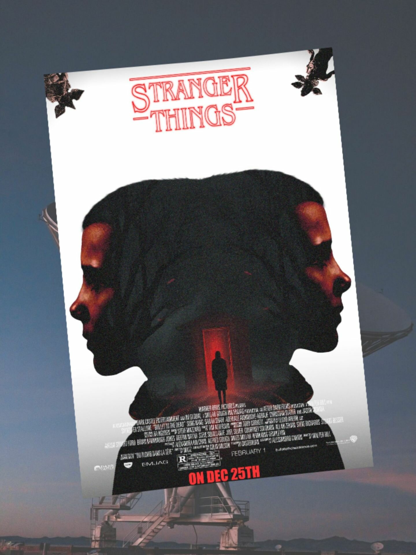 Постер pinterest "Очень странные дела", 29.7х42см, А3, глянцевый