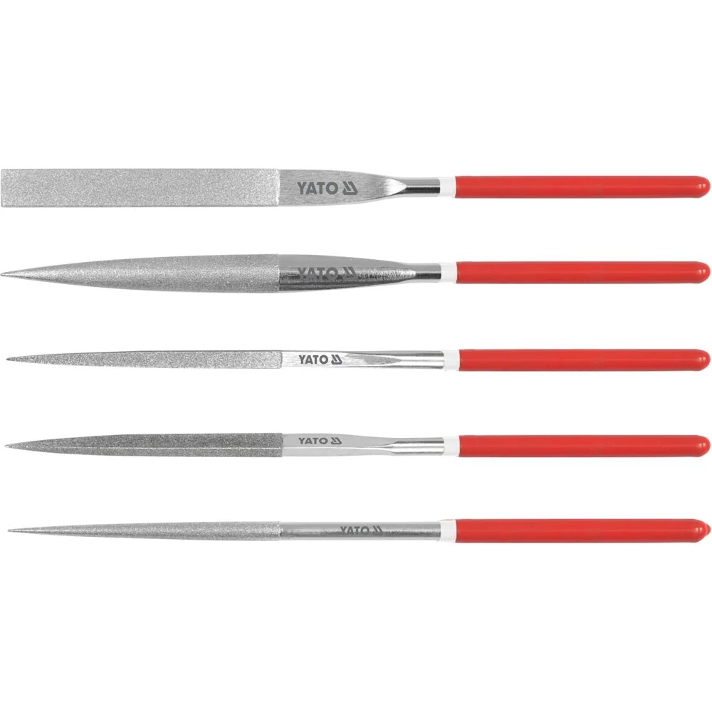 YATO Надфили алмазные в наборе 5x180x70мм 5пр YT-6156 37146156 092 1