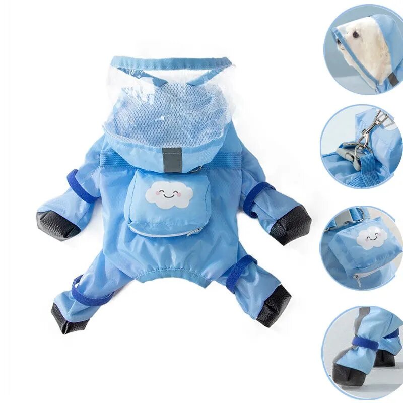 Комбинезон для собак мелких пород плащ для собак плащ для кота