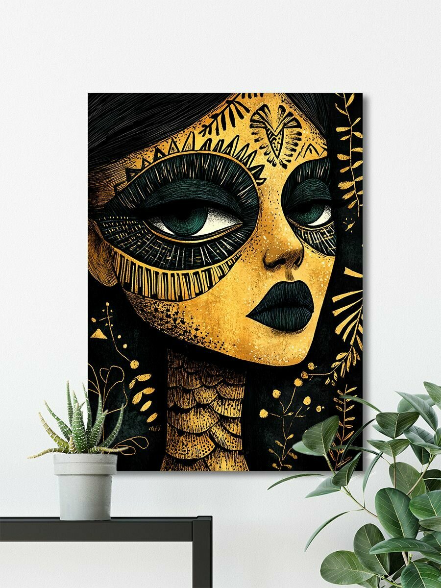 Абстракция / Картина девушка - Портрет, 50х70 см.