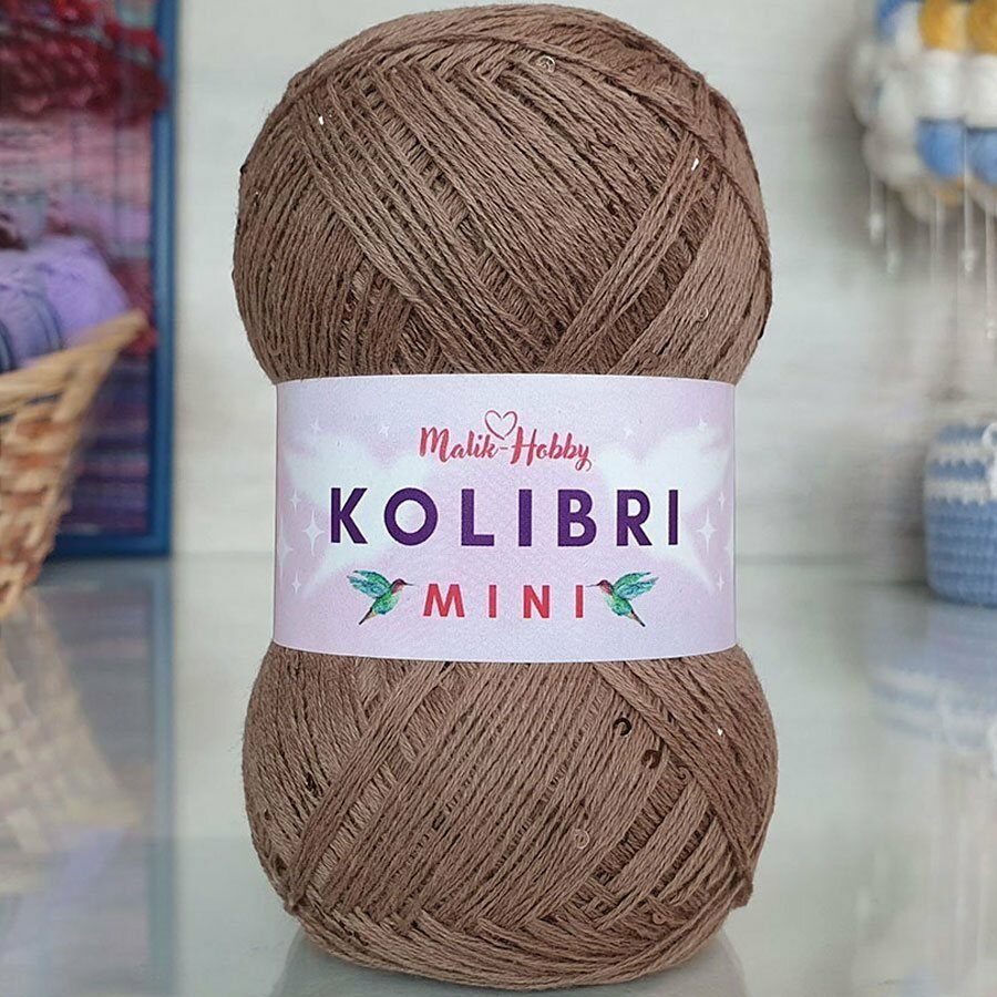 Пряжа M&h KOLIBRI MINI 038 верблюжий с золотом (2 мотка)