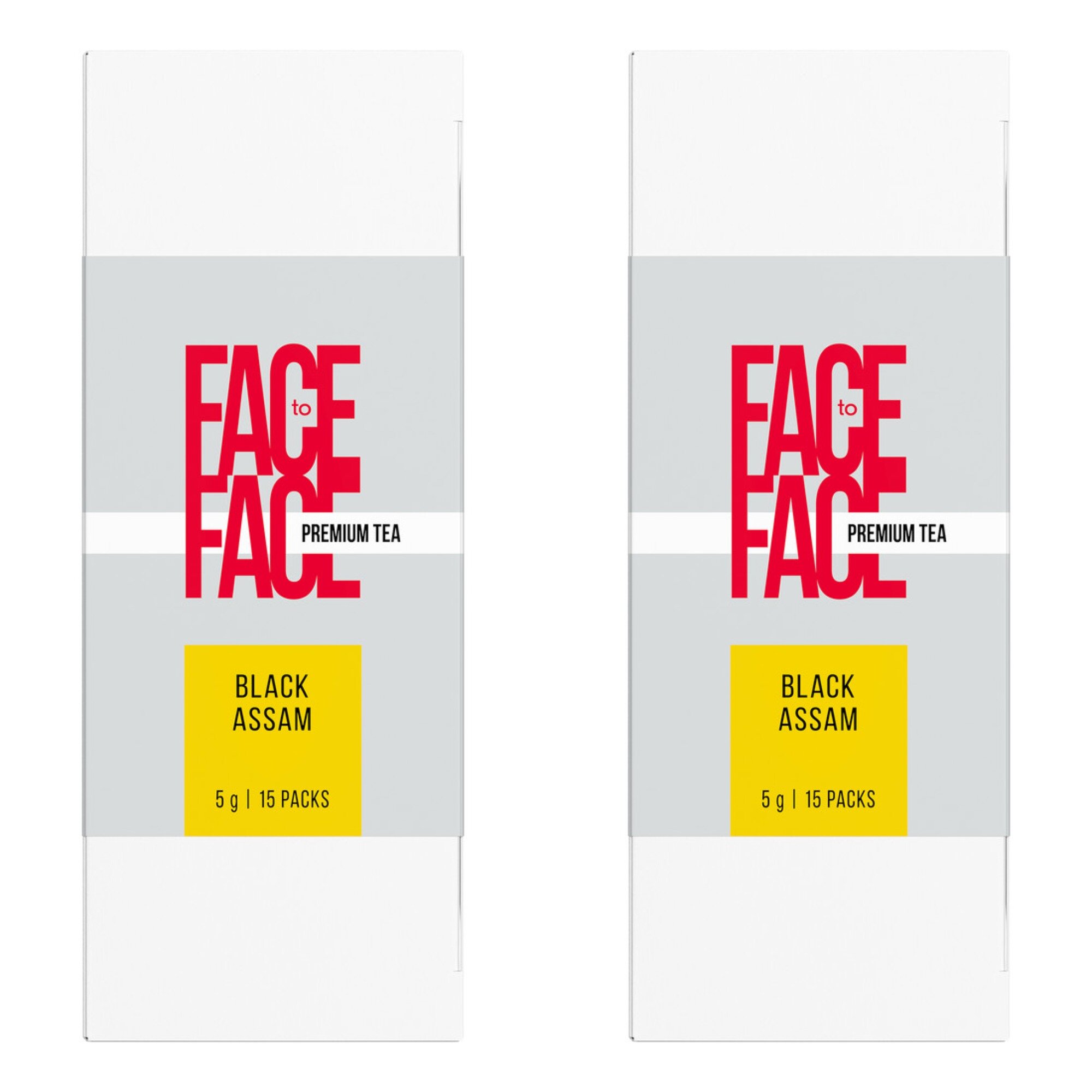 Чай пакетированный Face to Face, Black Assam, 15 пакетиков, 2 уп