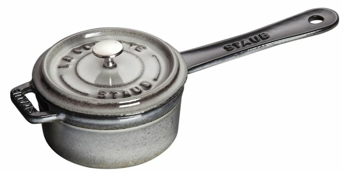Чугунный сотейник Staub с длинной ручкой, чёрный 405095360