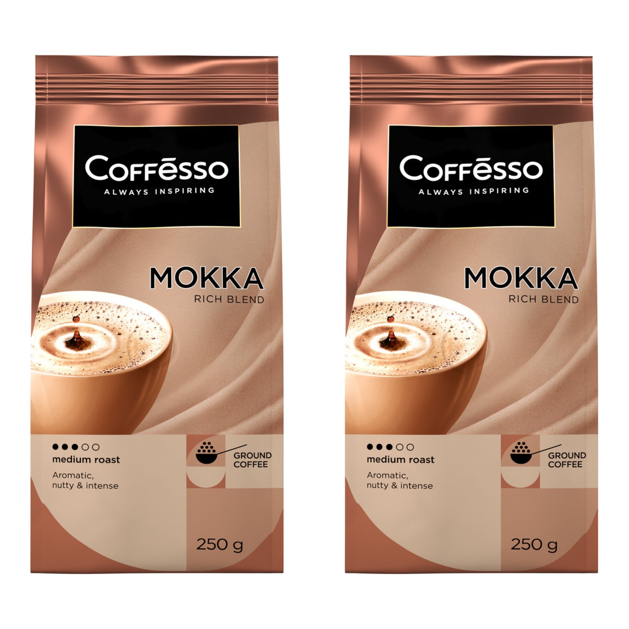 Кофе молотый Coffesso Mokka, 250 г, 2 уп