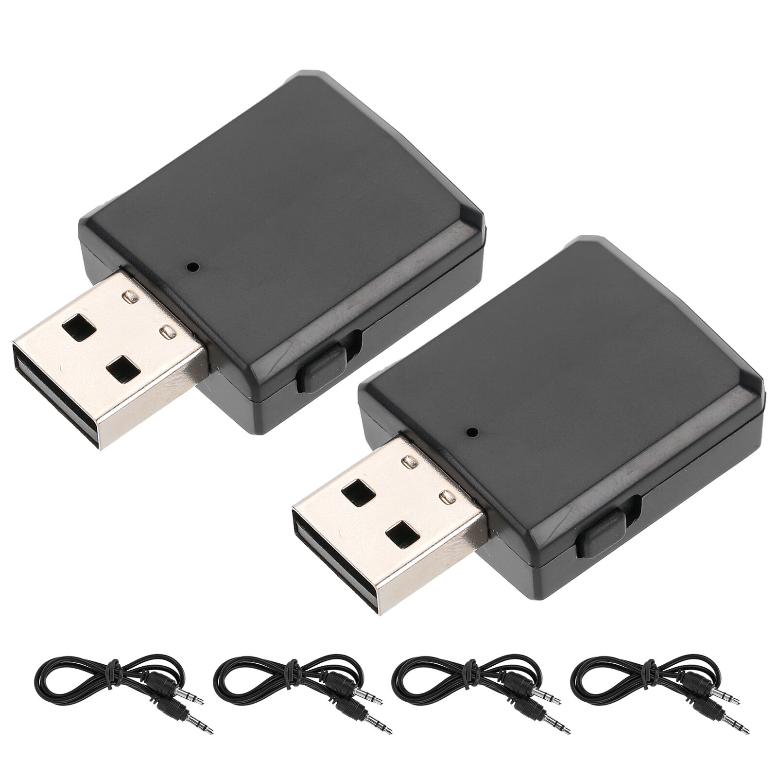 2 шт. Bluetooth 5.0 аудио передатчик приемник 2 в 1 адаптер для ТВ автомобильного компьютера