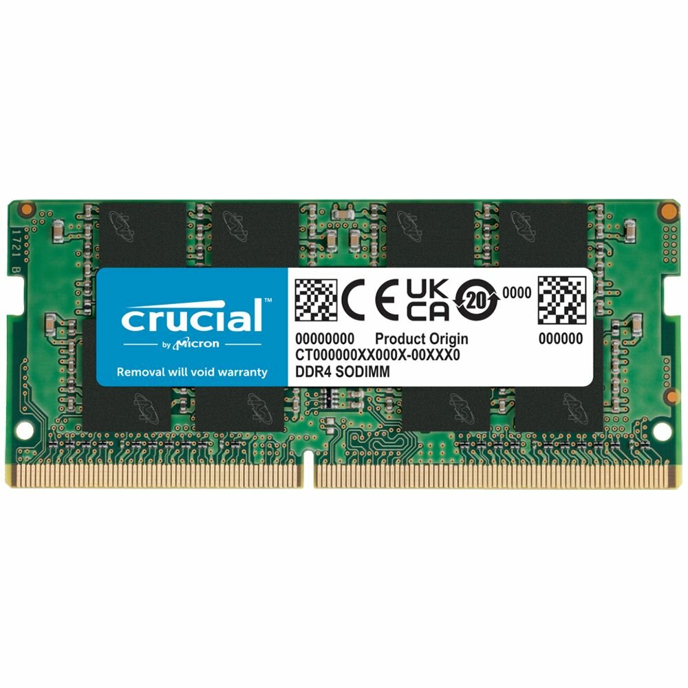 Модуль памяти Crucial 8GB Basic SODIMM DDR4-3200 (PC4-25600) CL19 1.2V