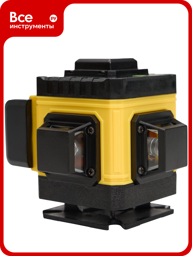 Лазерный уровень ALUKOMTOOLS АТ-НЛ3360, комбинированный прибор с зелёным мульти‑лучевым лазером, защита