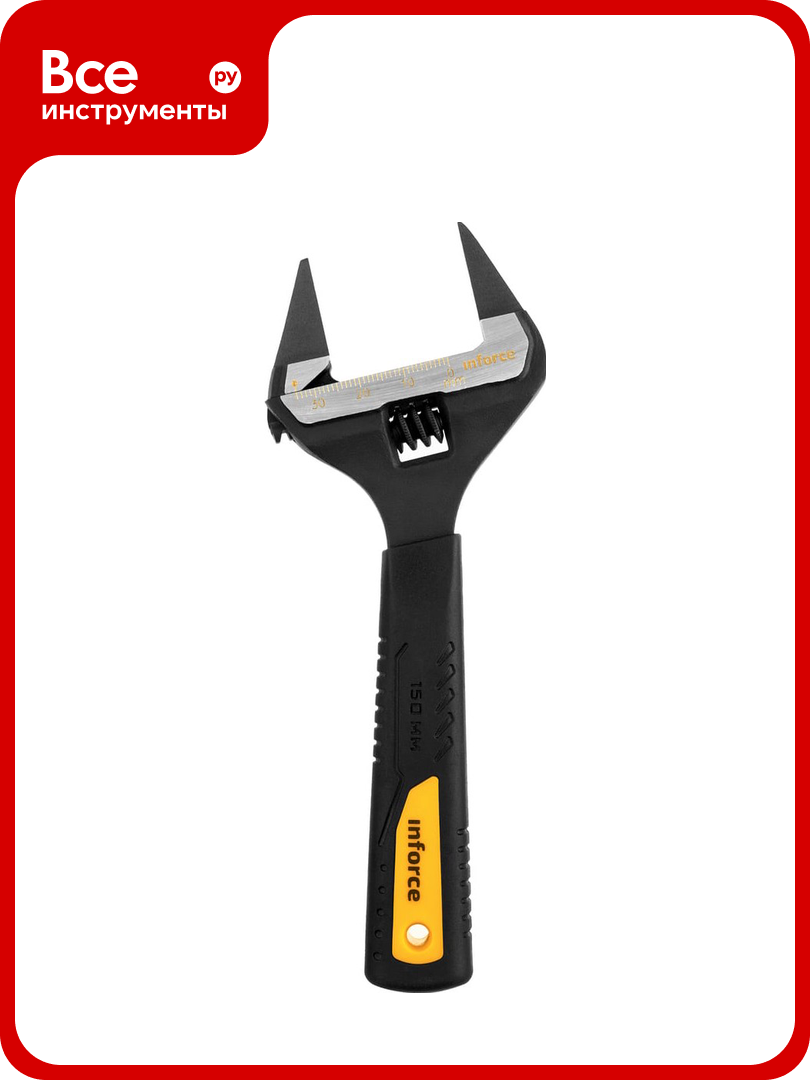 Разводной ключ с тонкими губками 150 мм Inforce 06-05-98
