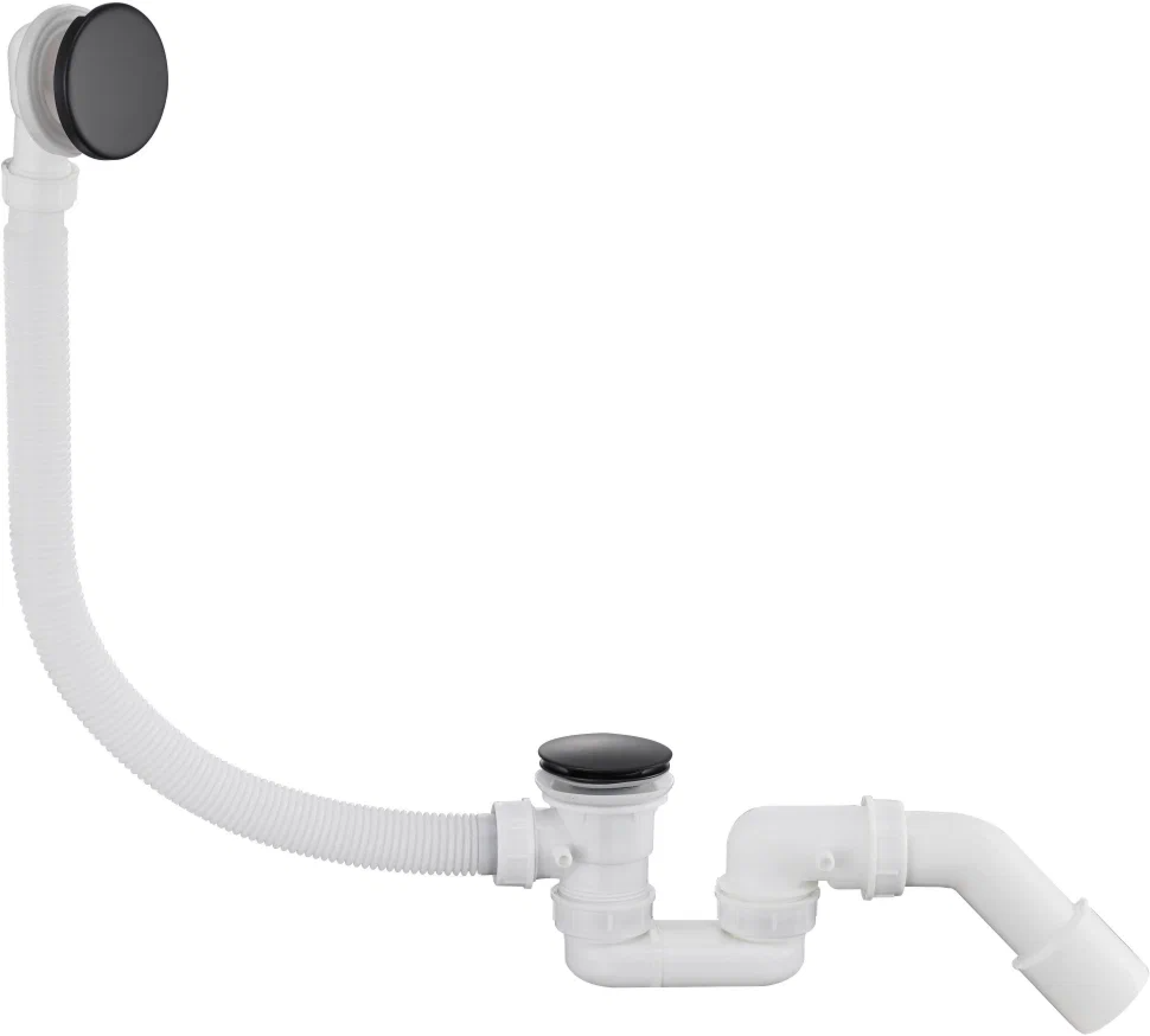 Автоматический сливы-перелив для ванны Grocenberg GB230BG Графит