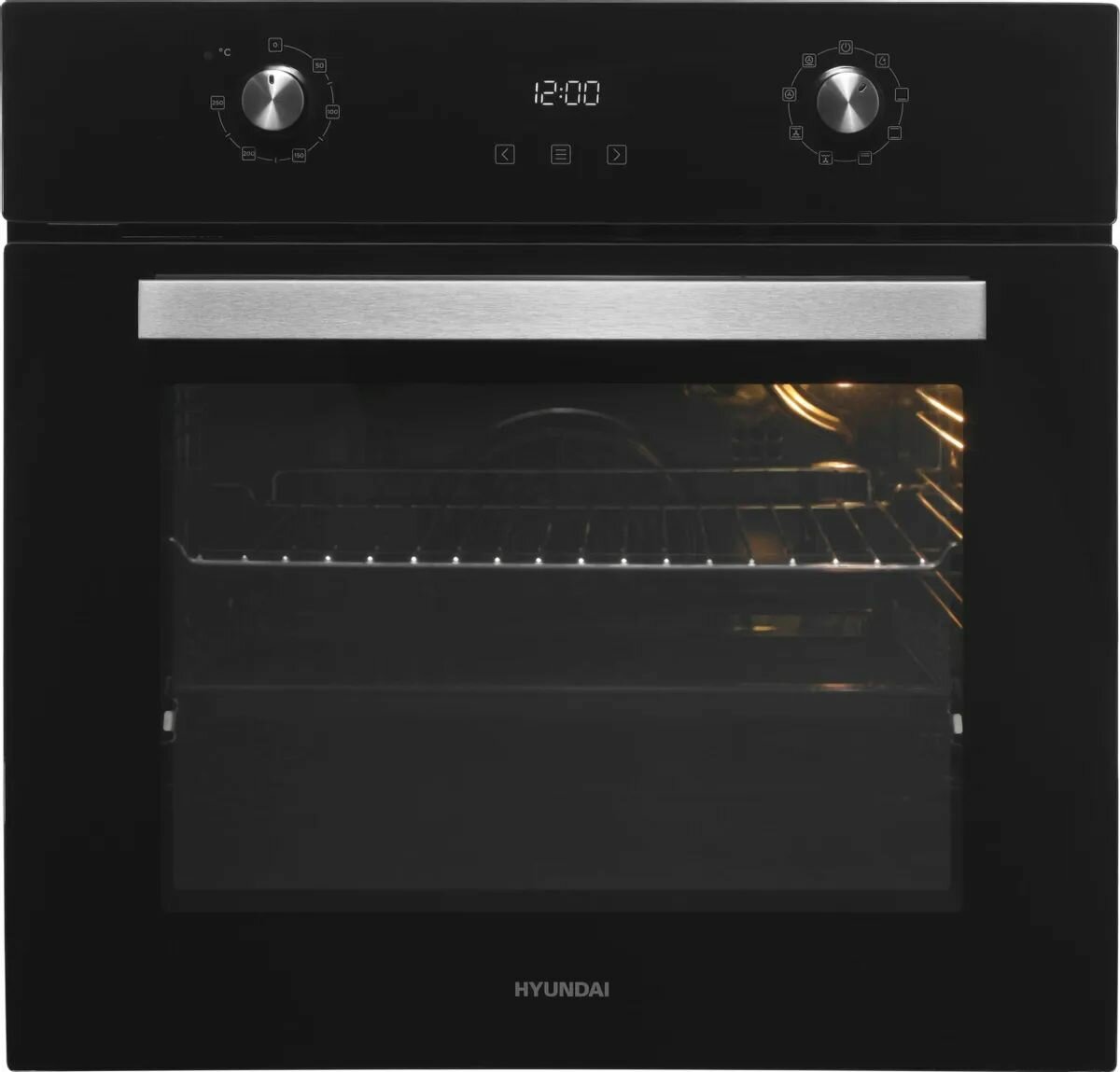 Духовой шкаф Hyundai "HEO 66411 BG", электрический, 70 л, черный