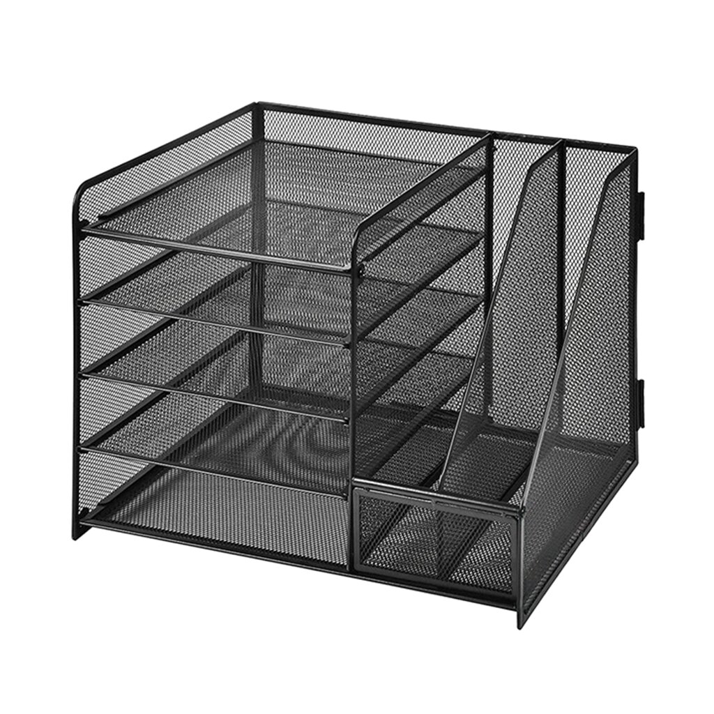 5-Уровневый Металлический лоток для папок и писем с подставкой для книг Для офиса, домашнего школьного аксессуара