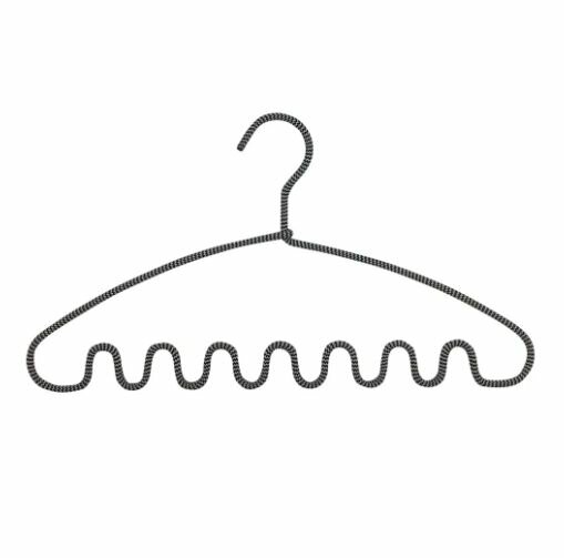 Вешалка для аксессуаров Spaceo 41x21.5x0.5 см металл цвет чёрный