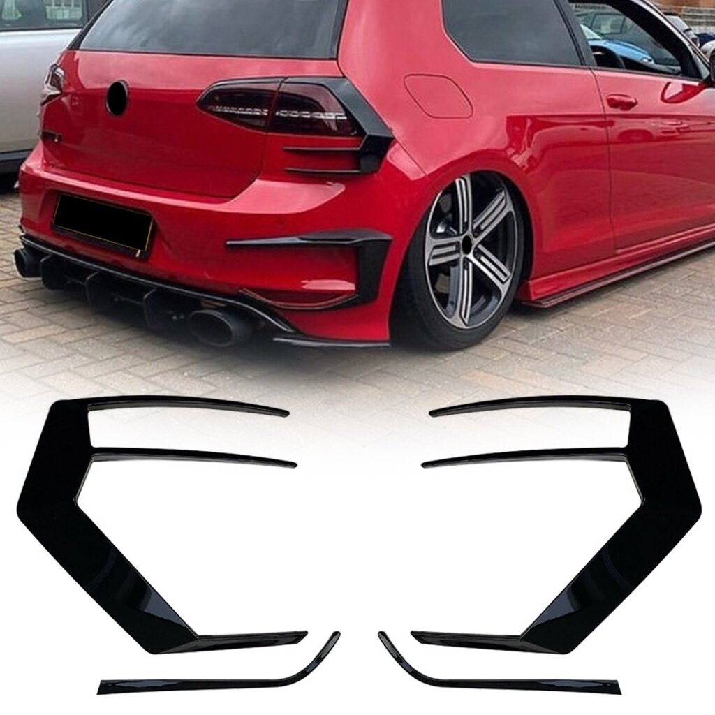 Задний ветровой нож Volkswagen Golf 7 R400 внешняя модификация заднего ветрового ножа Volkswagen Golf 7