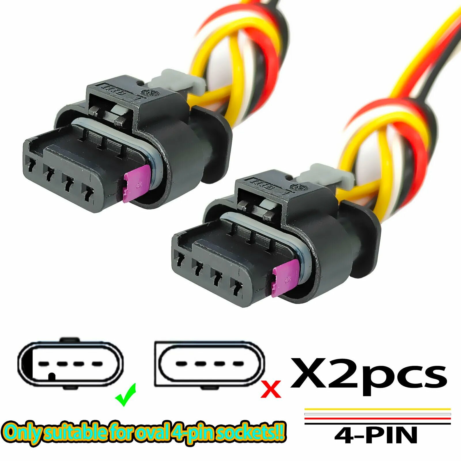 2 шт. датчик давления впускного топлива, 4-контактный разъем для Audi A3 A4 A5 A6 A7 A8 Q2 Q3 Q5 Q7 4H0973704 4F0973704