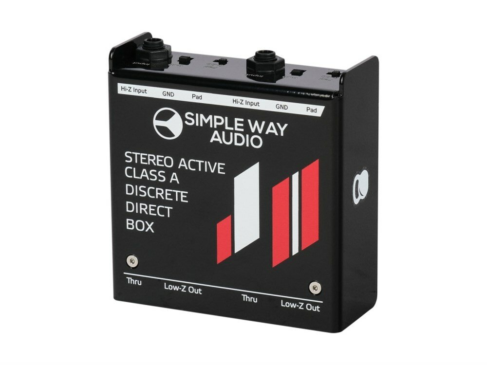 Simpleway Audio J2mini-steel Дибокс, преобразователь сигнала для гитары, активный, стальной корпус