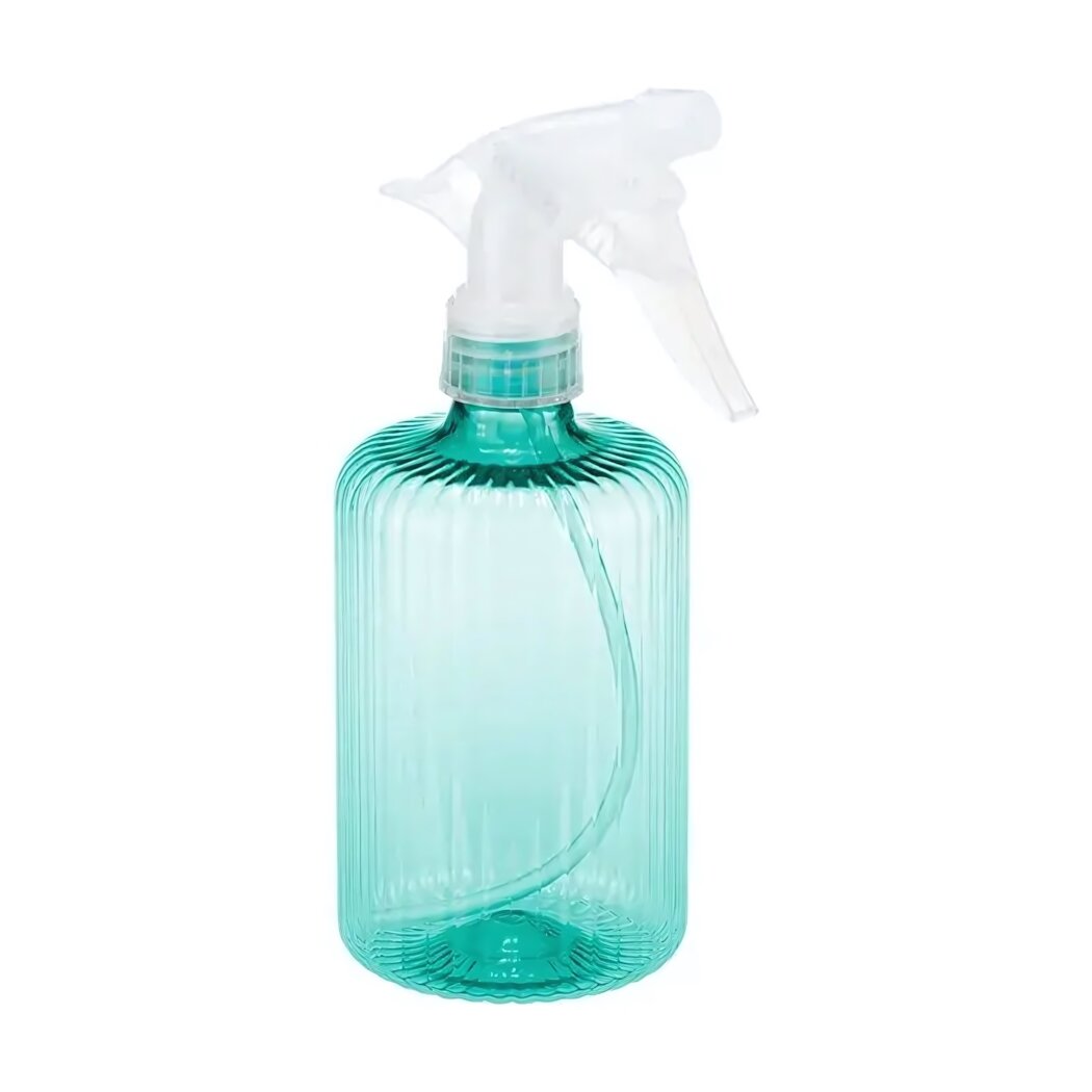 Опрыскиватель пластиковый 0,55л с аэрозольным распылителем, цвет аквамарин прозрачный