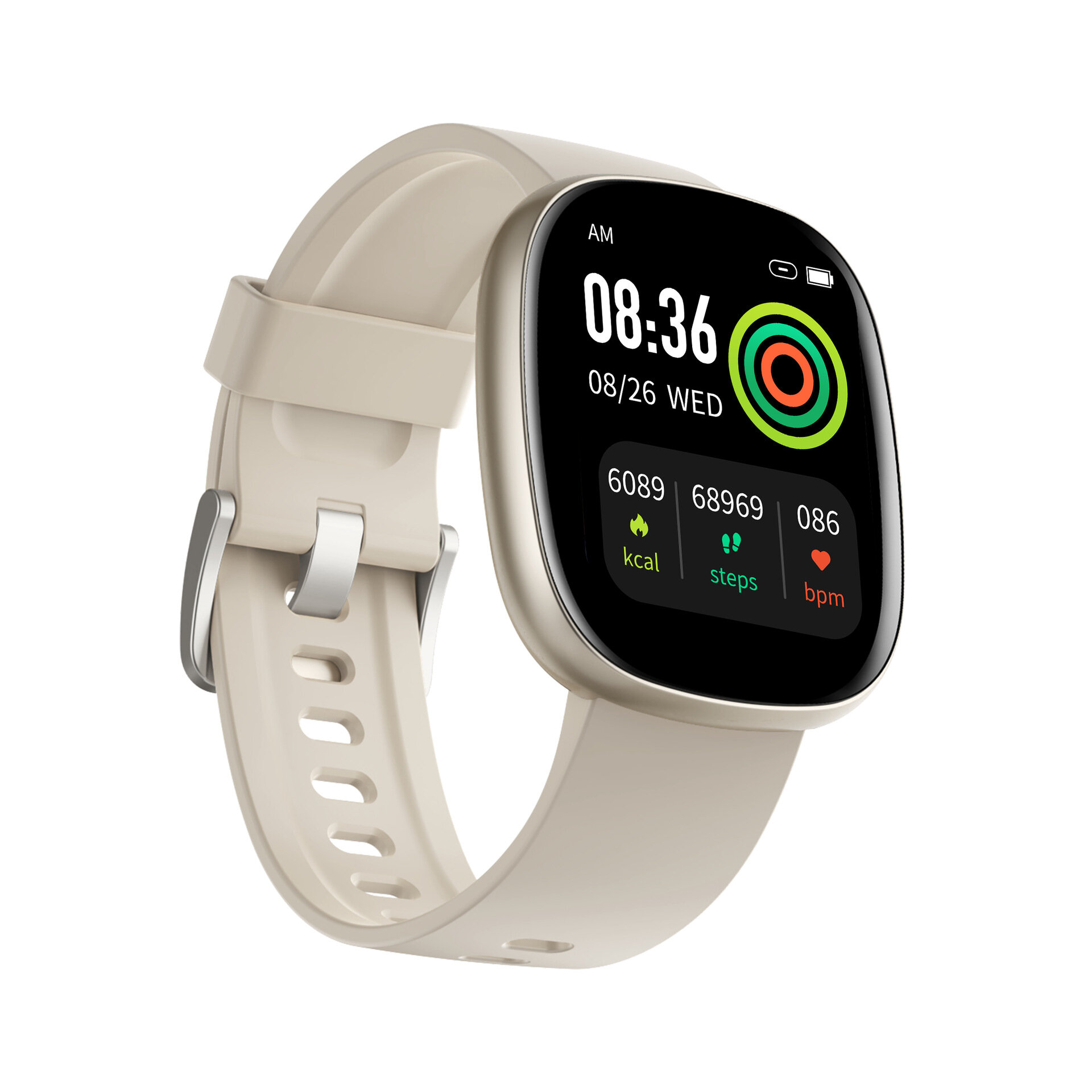 Спортивные часы, многофункциональные, с функцией вызова, серые