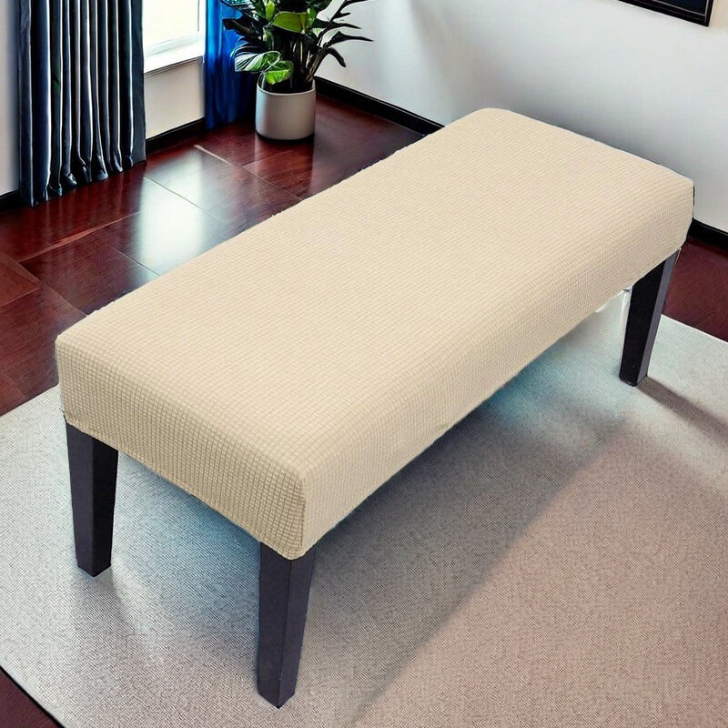 Чехол для скамейки фортепиано, полиэстер, бежевый, износостойкий, 120 см x 45 см