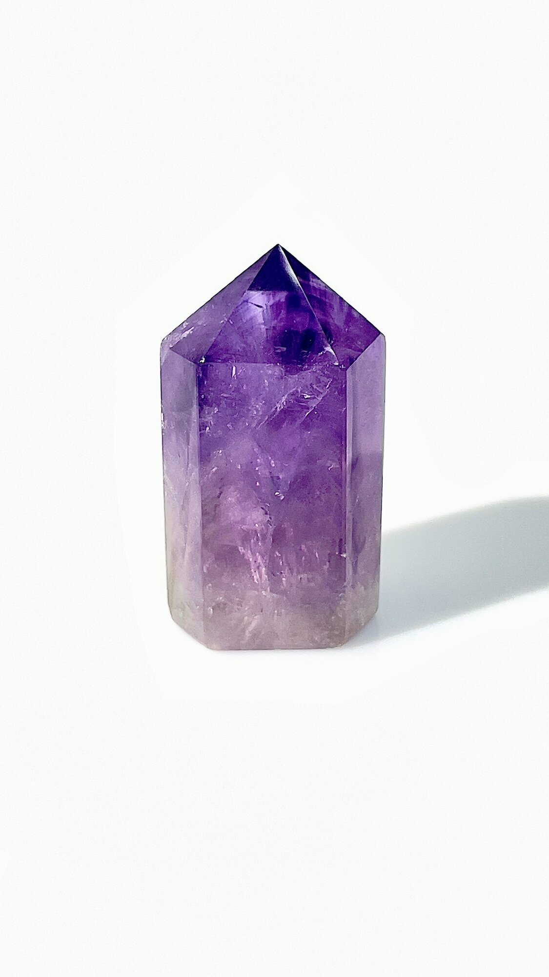 Кристалл из камня, кристалл из аметиста, коллекционный образец "True Stones"