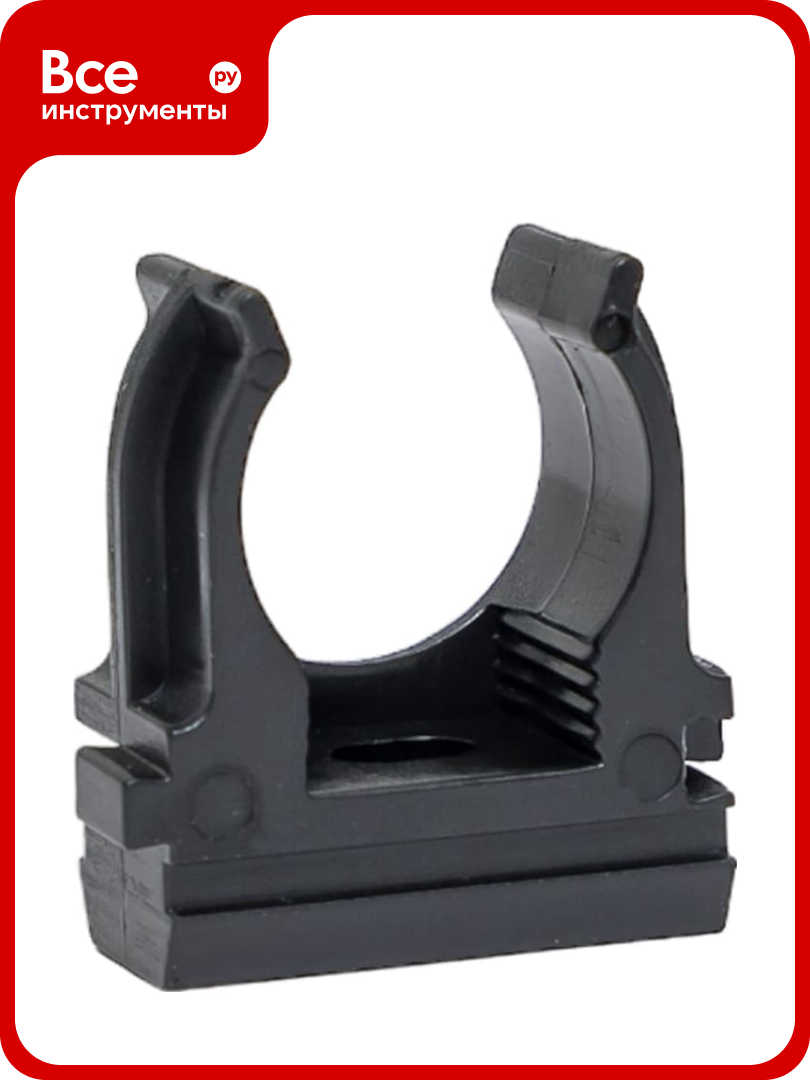 Крепеж-клипса для труб для монтажного пистолета урал ПАК черная, d16 мм, 100 шт. АТ-100116-100