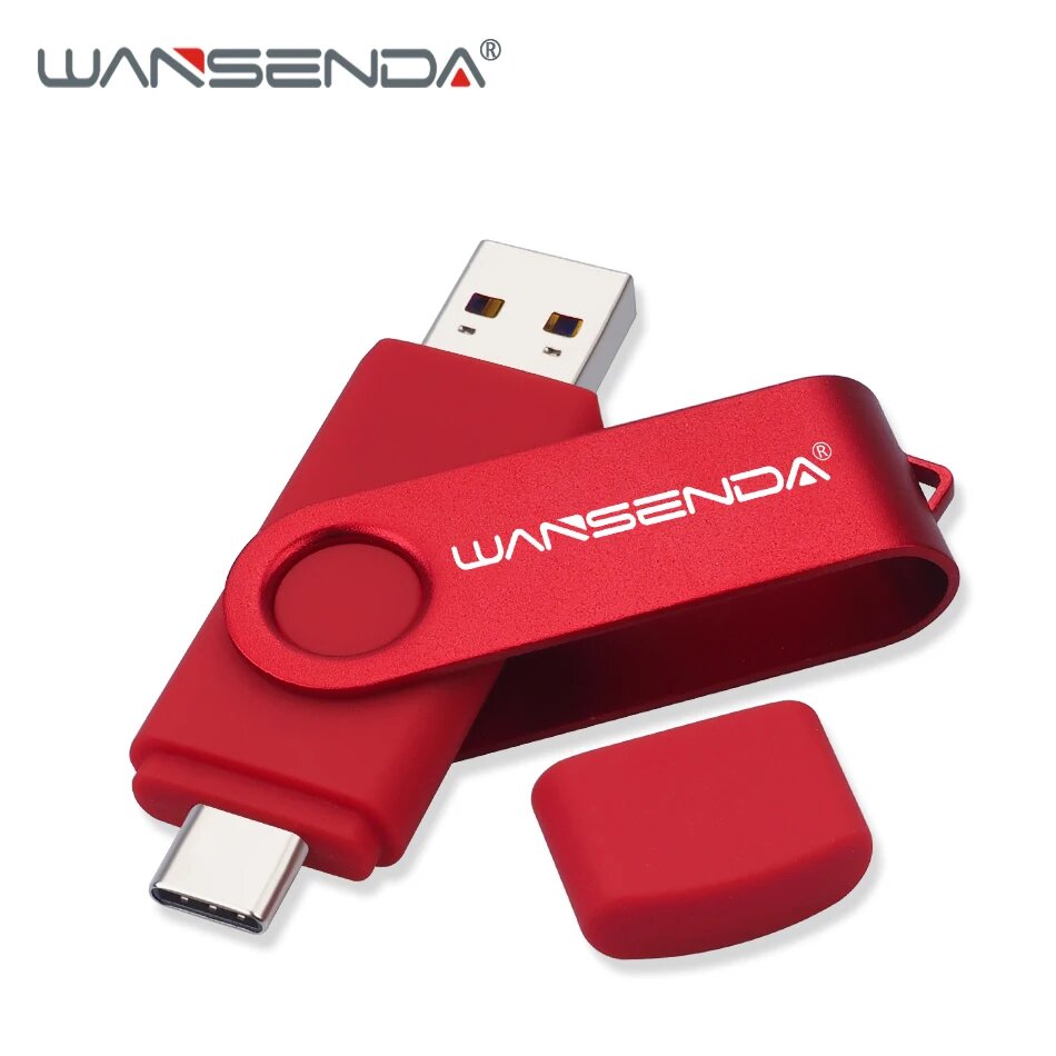 WANSENDA USB 3.0 TYPE C флешка 32 ГБ, Red