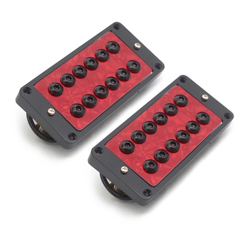 GETMUSIC 6-струнный белый хамбакер для электрогитары N7.5K/B15K Красный, Red Pearl