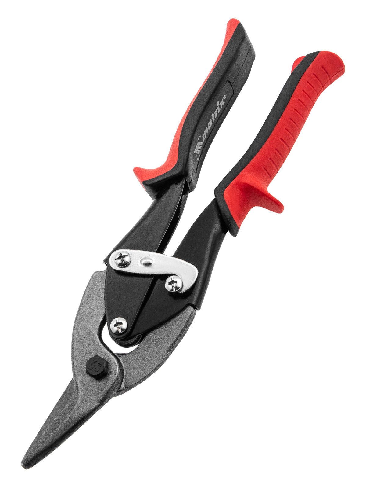 Ножницы по металлу Matrix 250 мм, левые, обрезиненные рукоятки 78334