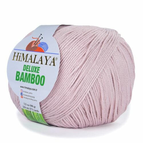 Пряжа Himalaya Deluxe Bamboo 124-30 пудра (100г/250м, упаковка 5 мотков)