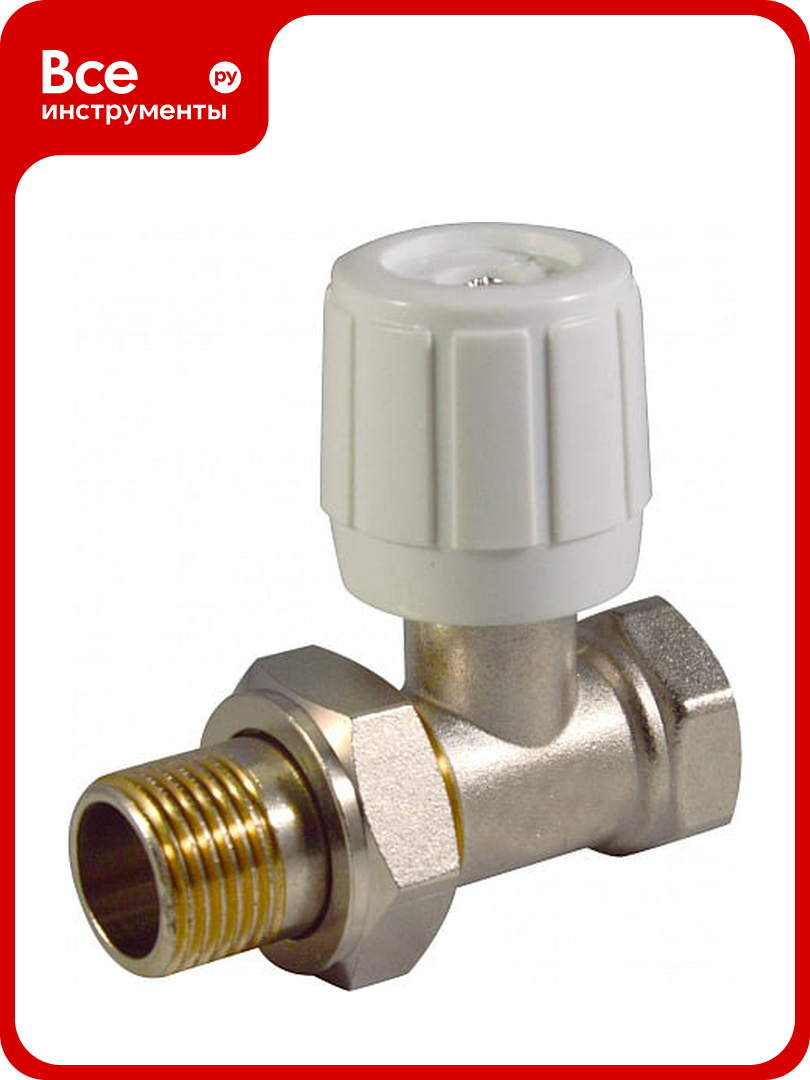 Регулирующий клапан для радиатора СТМ термо ручной, прямой, 3/4 CARSVH34