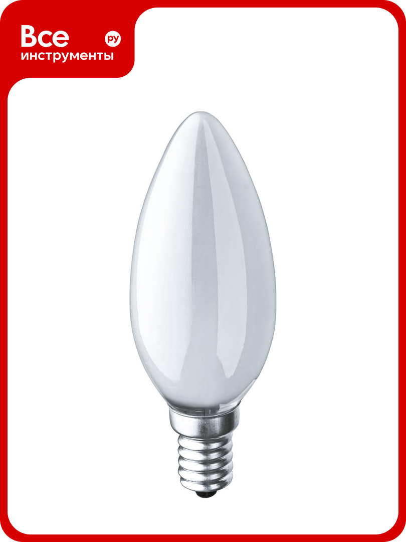 Лампа Navigator NI-B-60-230-E14-FR 94309 матовая рассеивательная свеча накаливания