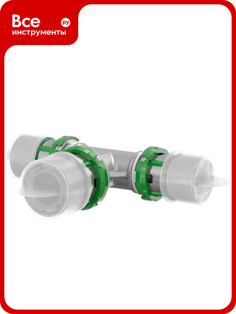 Редукционный тройник COMAP 16-20-16, пресс латунь 7130RW162016, из нержавеющей стали