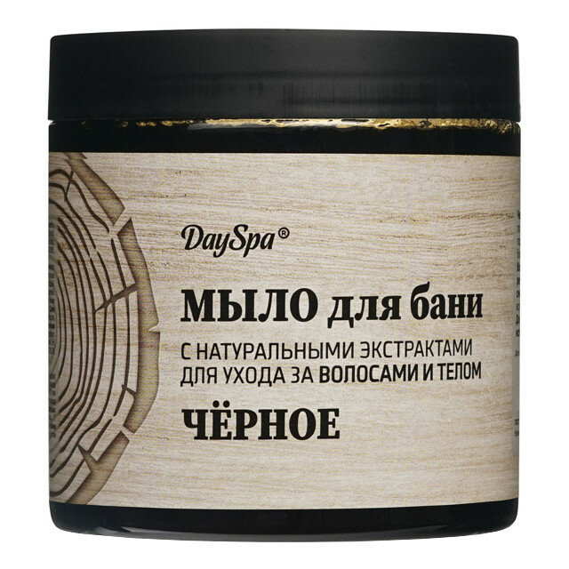 Мыло DAY SPA Черное для бани 500мл