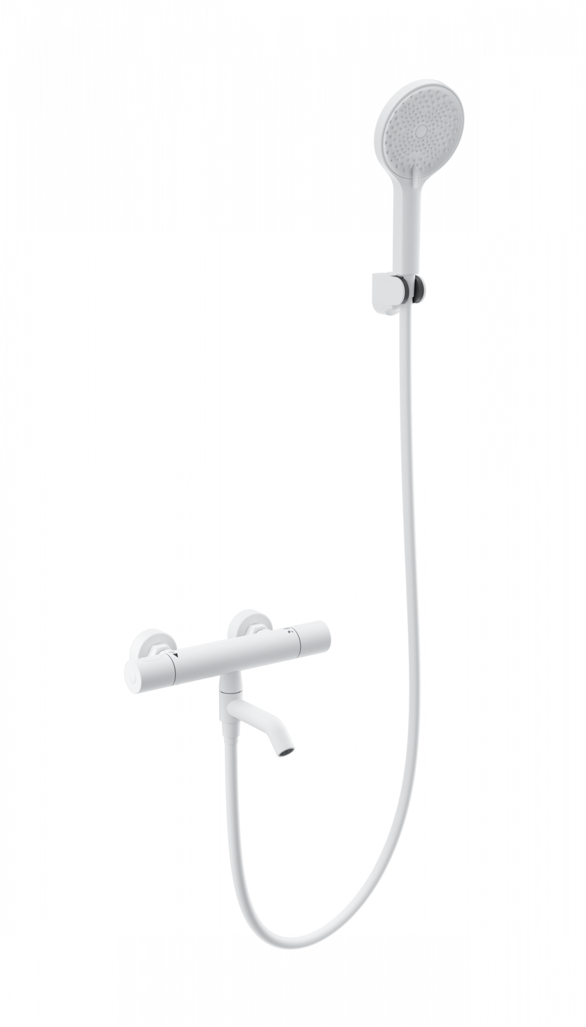 Смеситель для ванны с душем и термостатом WONZON & WOGHAND INN 1, белый матовый WW-B3013-A1-MW